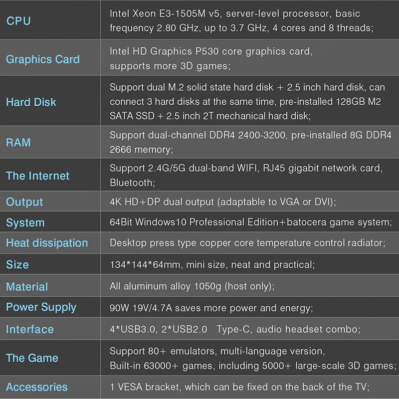 Super Console PC Box WIFI Retro Video Game Console Windows 10 Pro With ...