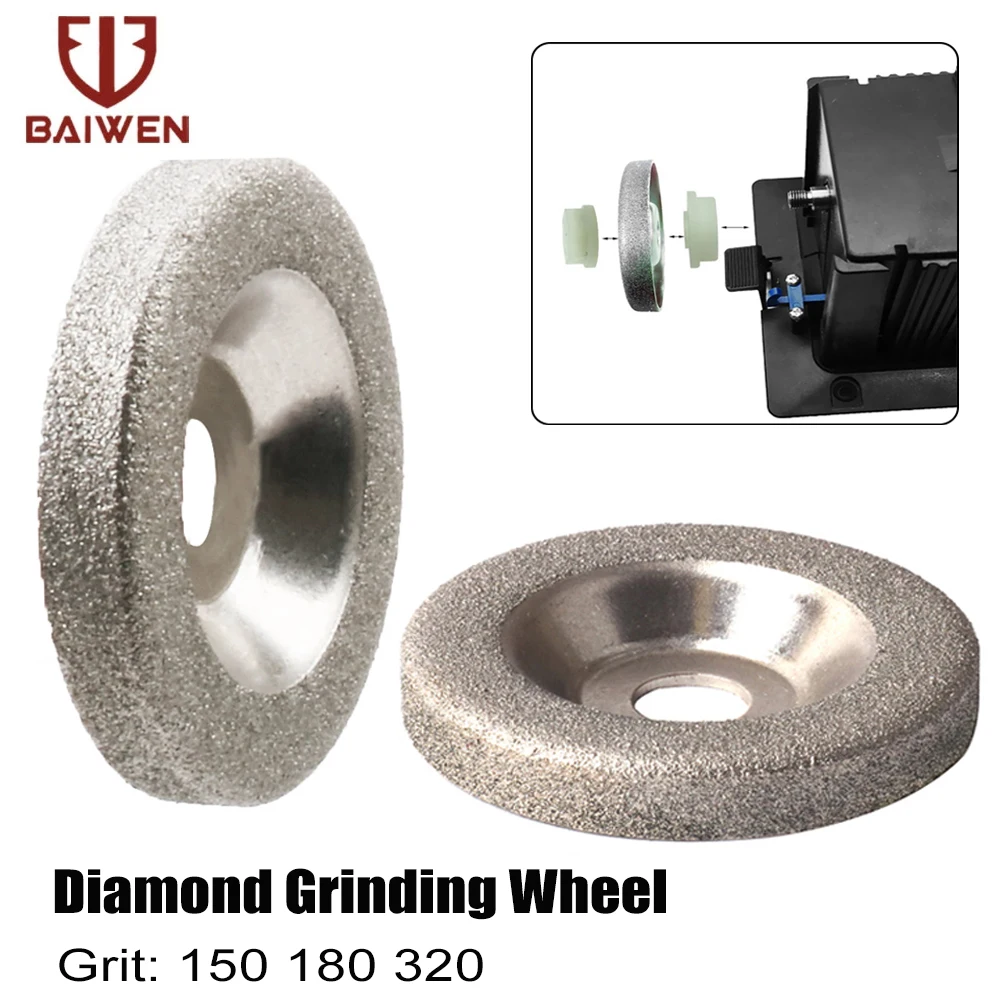 1pc 50mm Diamond Grinding Wheel 150/180/360 Grit Circle Grinder Disc ...