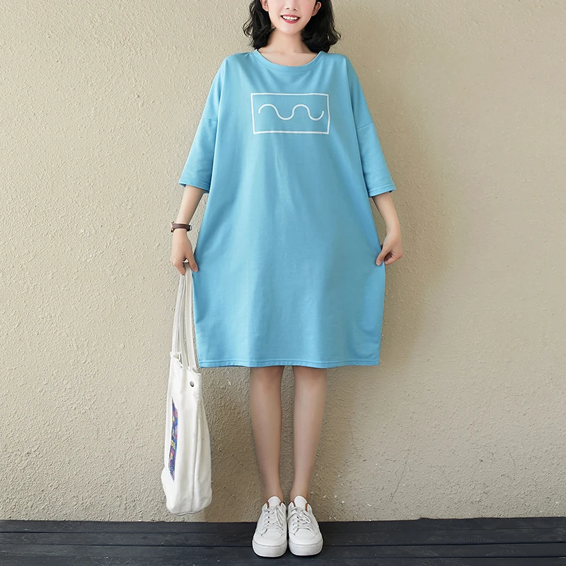 Vestido holgado informal de verano para mujer, ropa holgada con ...