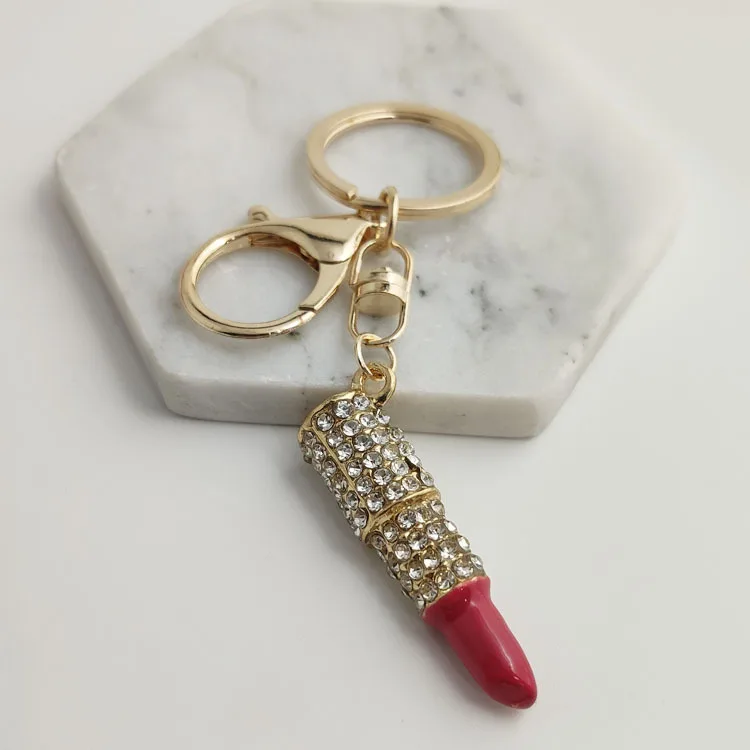 Fashion Parts Metal Lipstick Lipstick Key Chain Bag Automobile Hanging ...