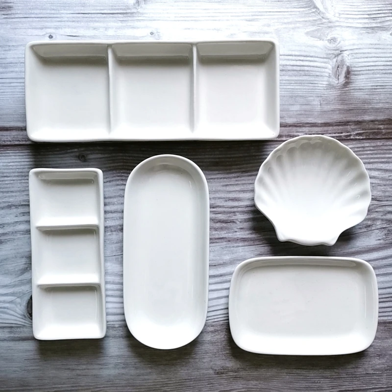 Ceramic-Palette-Shell-shape-Watercolor-Painting-Dish-high-quality-Water ...