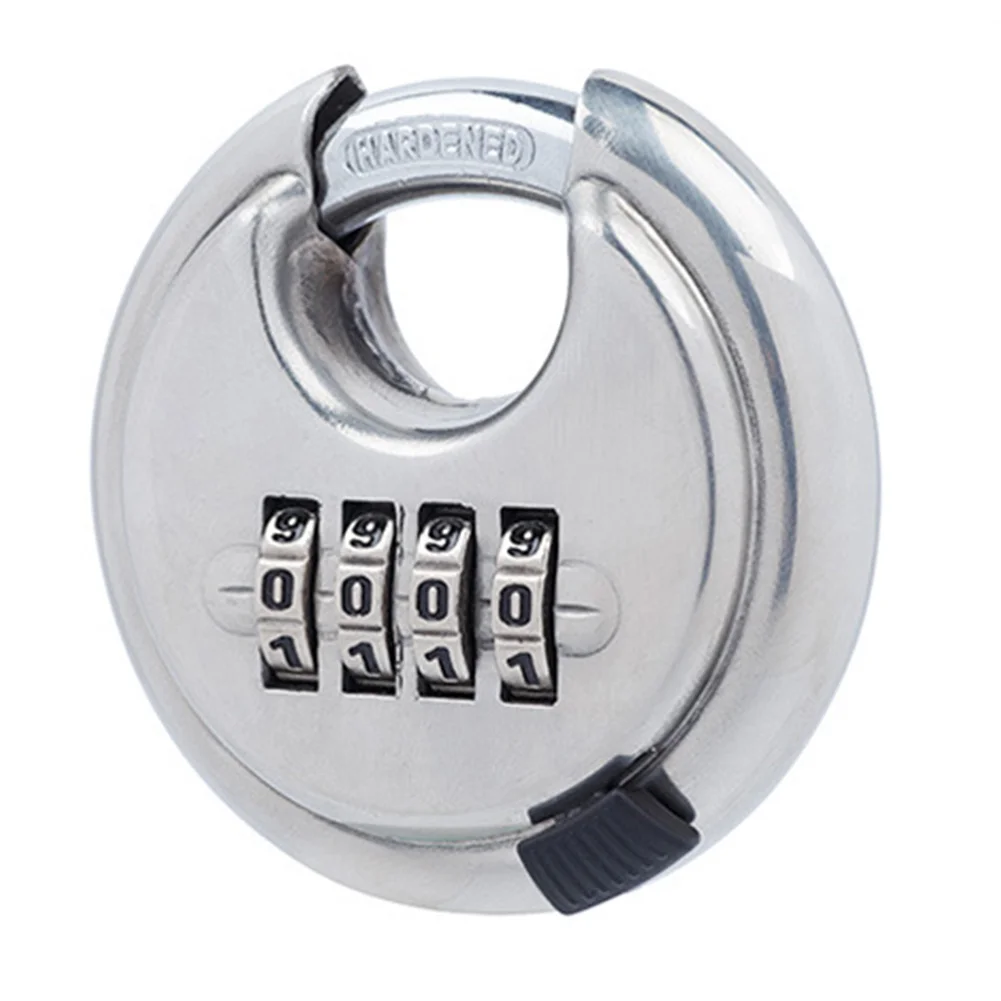 Padlock Password Luggage Hardened 4 Dial Digit Combination Code Shed ...