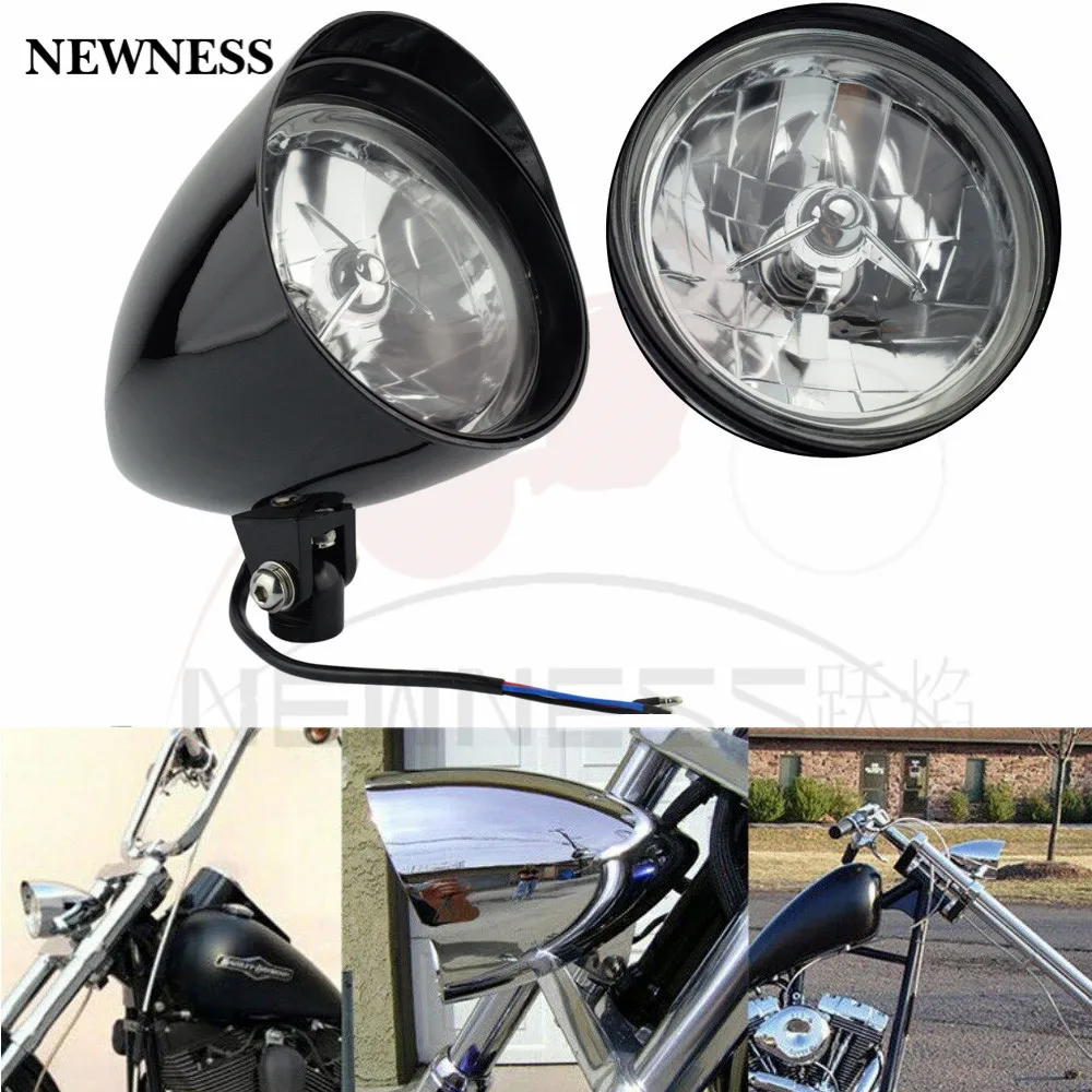 Harley Davidson Headlight Replacement 5.75" RGB Halo LED Headlight For