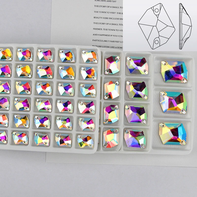 3265 Cosmic Sew-on Stone Glass Sew On Strass Sewing Stone Flatback 2 ...