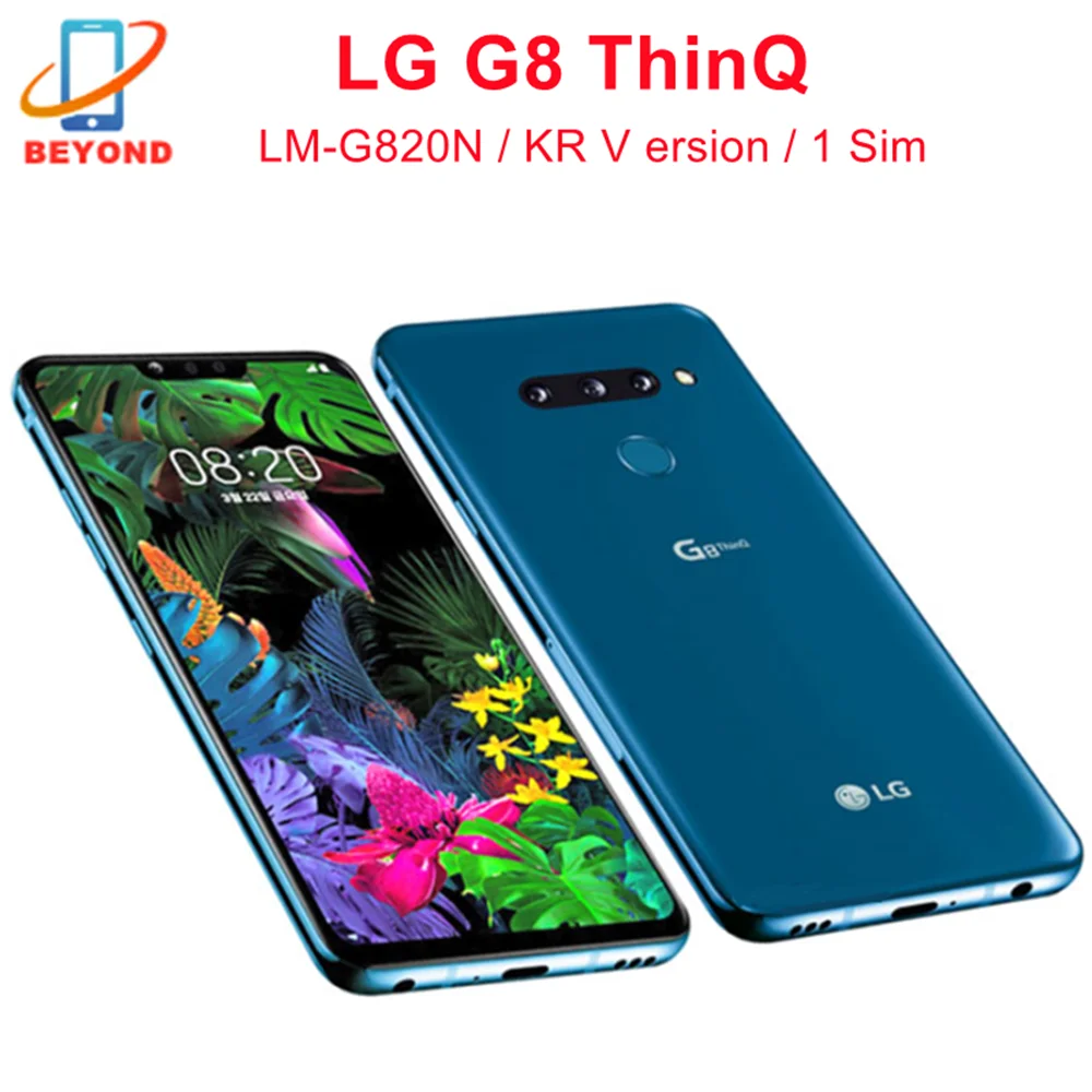 Orijinal LG G8 ThinQ G820N 6.1 "6GB RAM 128GB ROM Octa çekirdek NFC ...