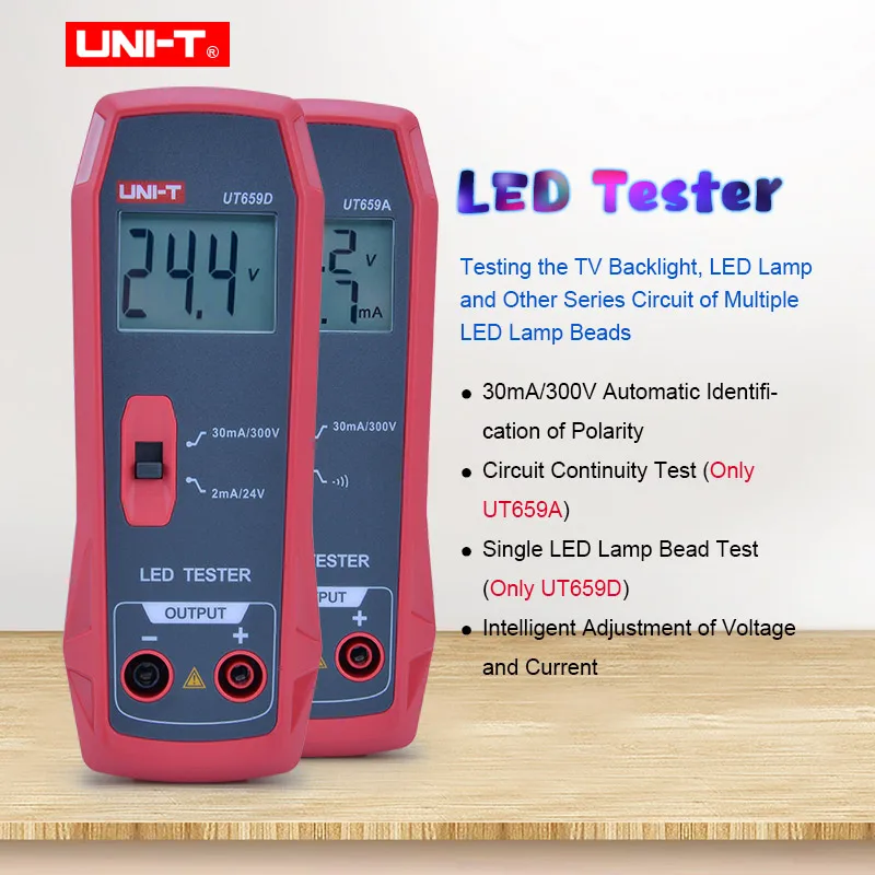UNI T ut659a/ut659dled série da lâmpada teste de circuito power tester ...
