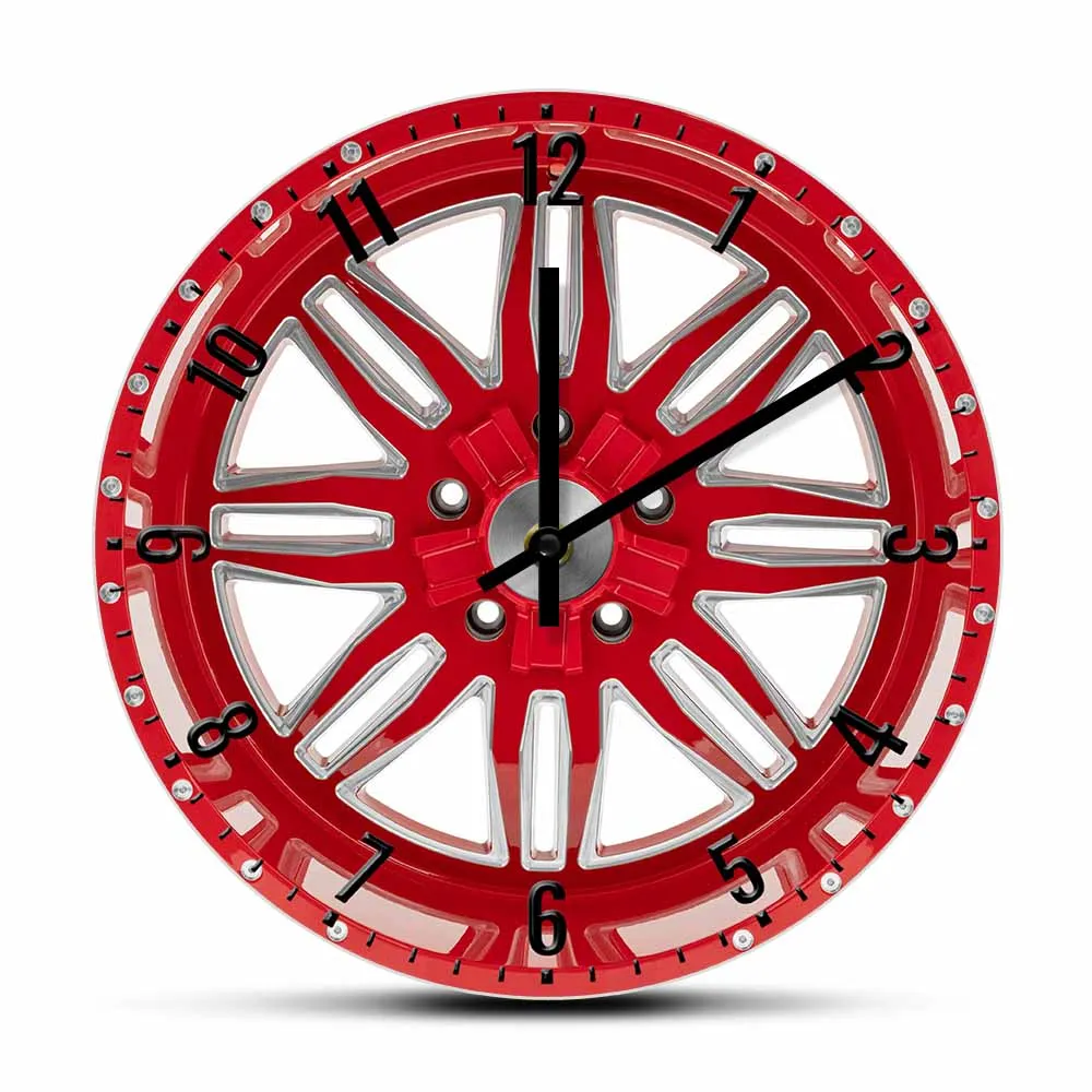 Red Garage Wall Clocks