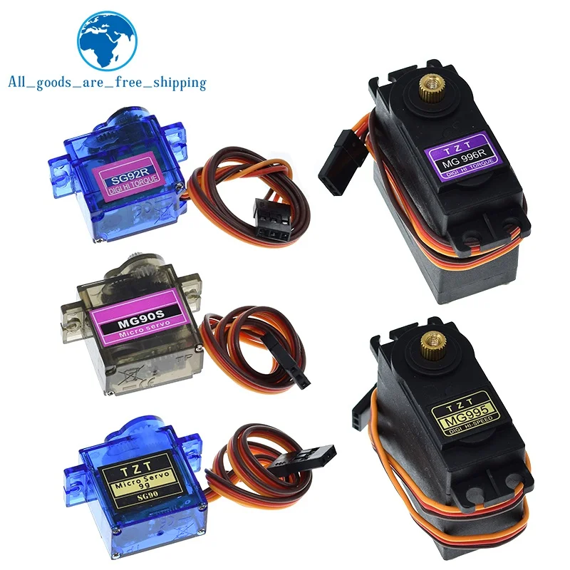 SG90 SG02R MG90S MG995 MG996 Servo Metal Gear for Model Helicopter Boat ...