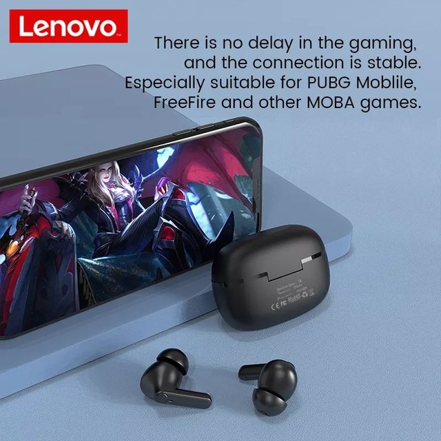 Lenovo-auriculares inalámbricos HT05, audífonos TWS con Bluetooth, Auriculares deportivos ...