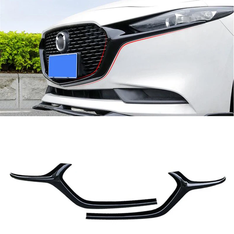 Ceyusot For Car Grille Trim Strip New Mazda 3 2019 20 Front Bumper Full ...