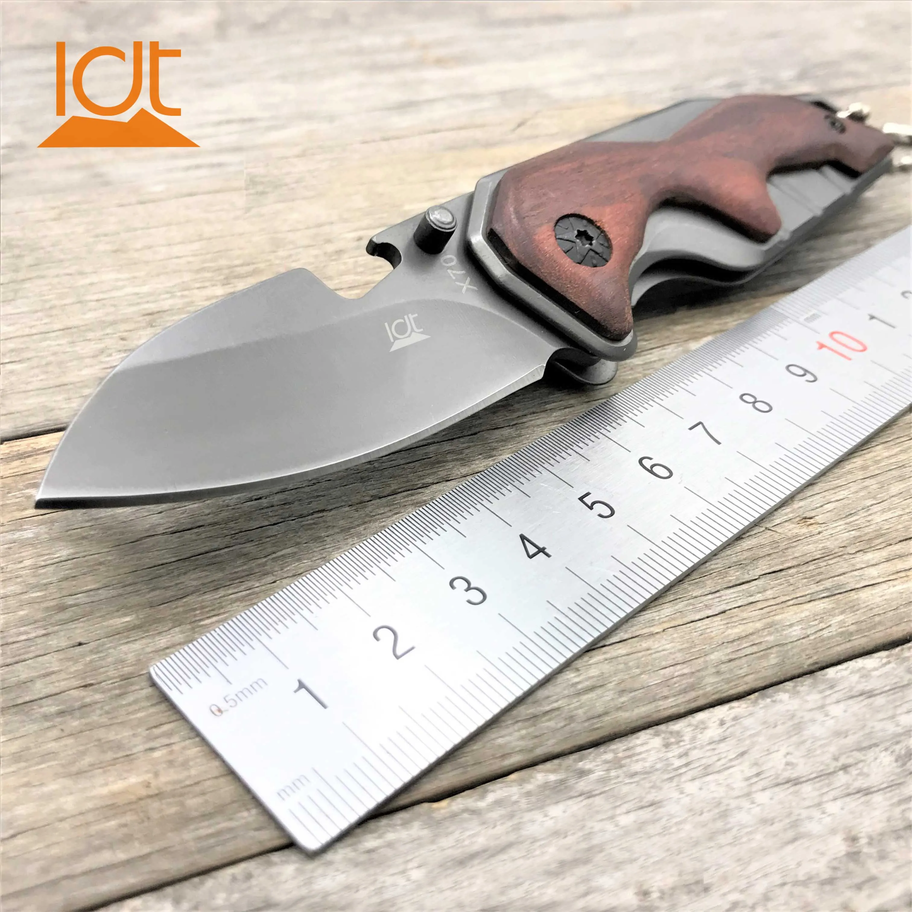 LDT X35 Походный нож 5Cr13Mov лезвие палисандр стальная ручка выживания тактический военный ...