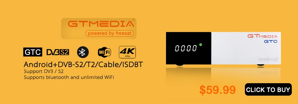 Freesat GTmedia GTS Android 6,0 4K Smart tv BOX Amlogic S905D ...