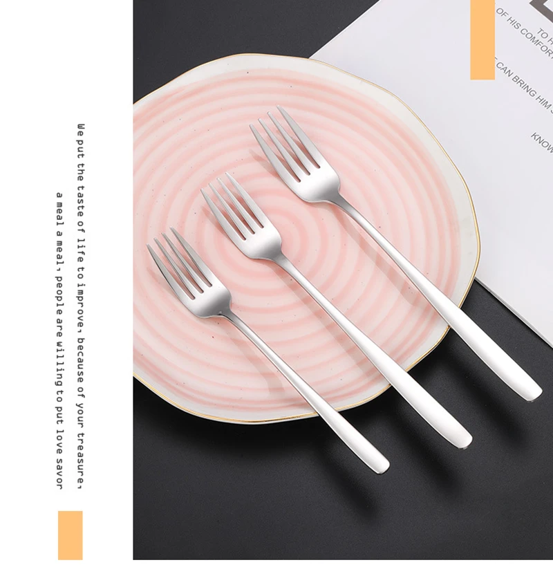 MENAGERE,Knife--Vaisselle occidentale cuillère en acier inoxydable 304 ...