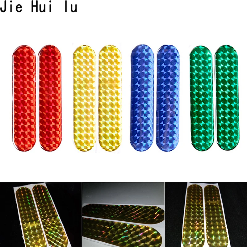 2pcs Car Door Sticker Decal Warning Tape Car Reflective Stickers ...