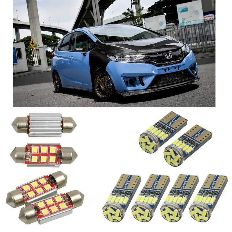 Luces led interiores de coche superbrillantes para Honda jazz 2 gd ge3 ...