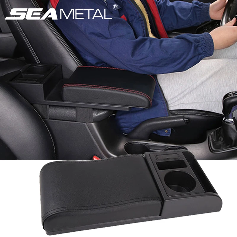 Car Armrest Box Storage Box Auto Arm Rest Universal Fit for 95% Vehicle ...