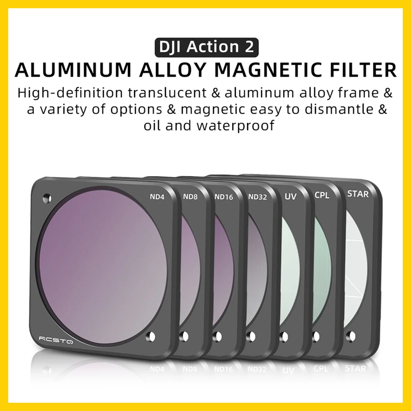 Lens Filter For DJI ACTION 2 CPL UV ND Starlight Filters Aluminium ...