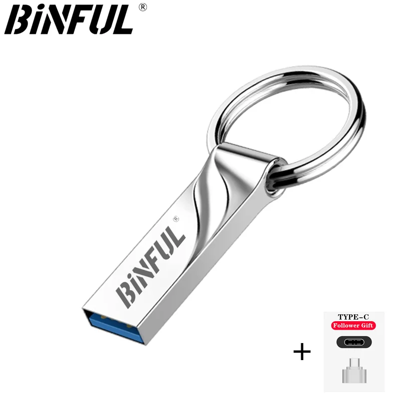 BINFUL fast pen drive 4GB flash usb memory 8GB metal pendrive 16GB 32GB ...