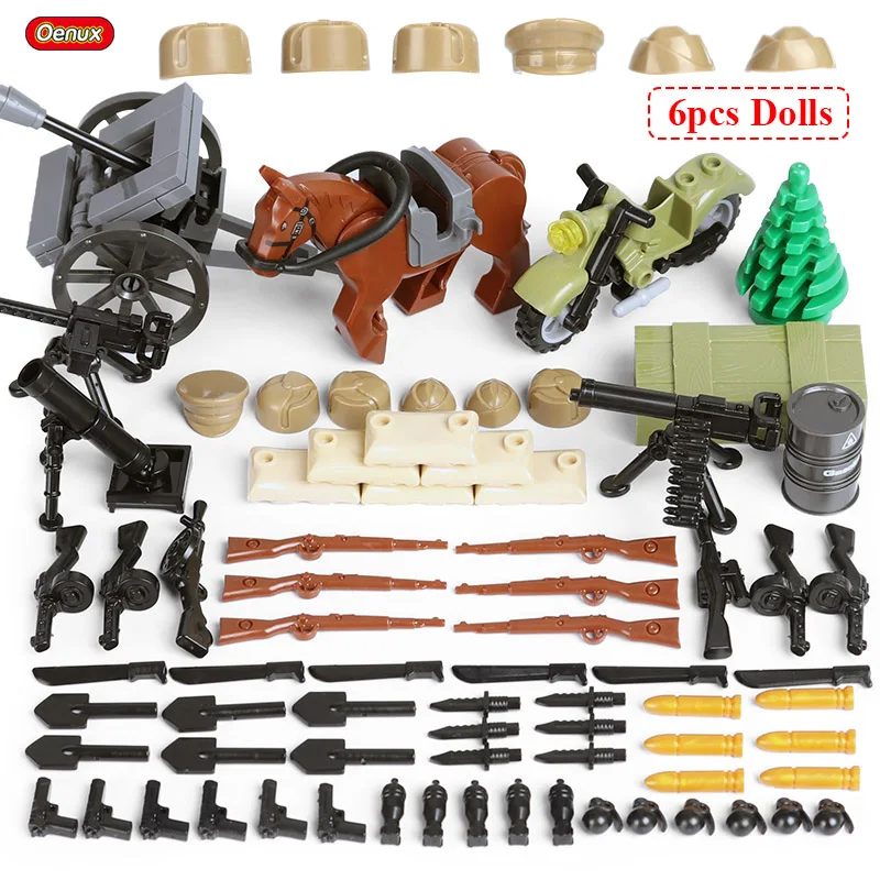 Oenux New World War 2 Battle of Moscow Mini Soviet Army Soldiers ...