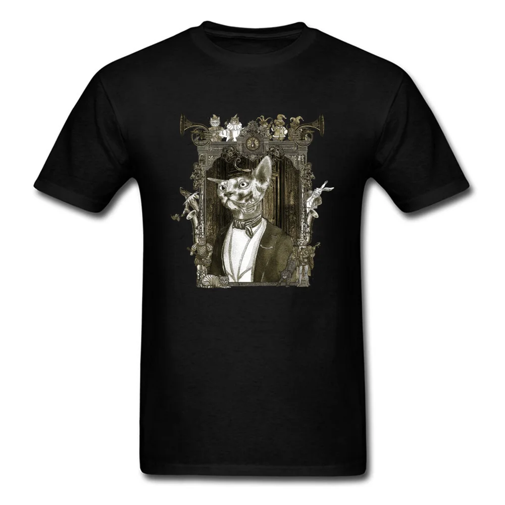 Steampunk Sphinx Camiseta Hombre Camisetas Punk diseño camiseta algodón ...