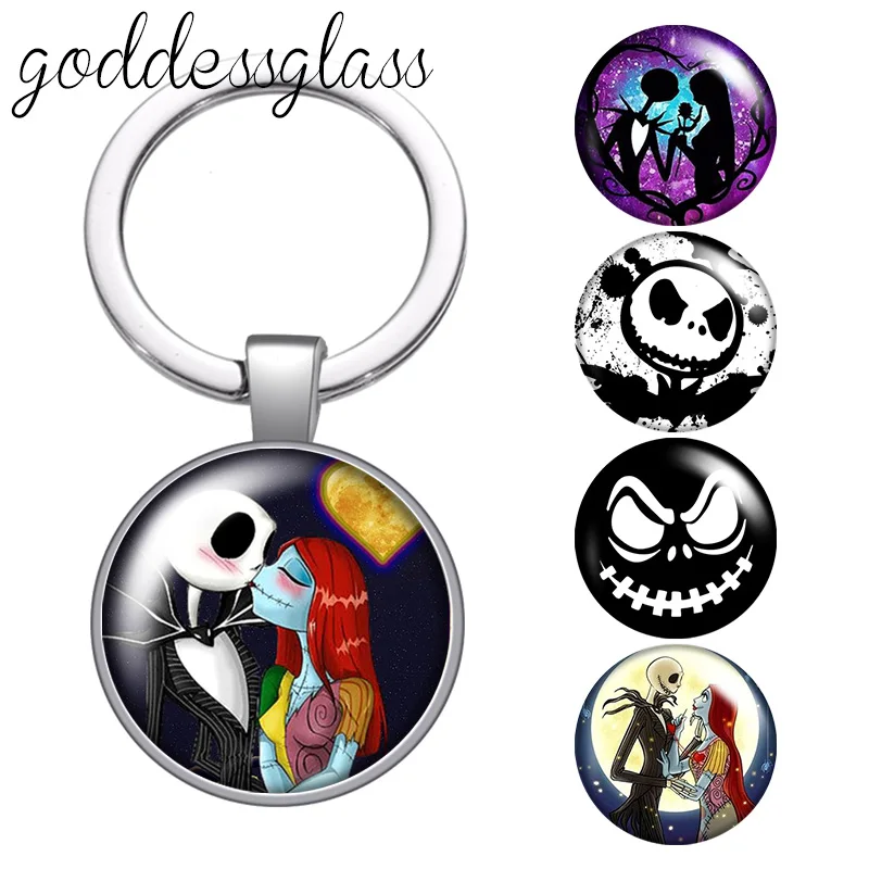 Car Key Chain Ring Holder Charms Keychains | Jack Skellington ...