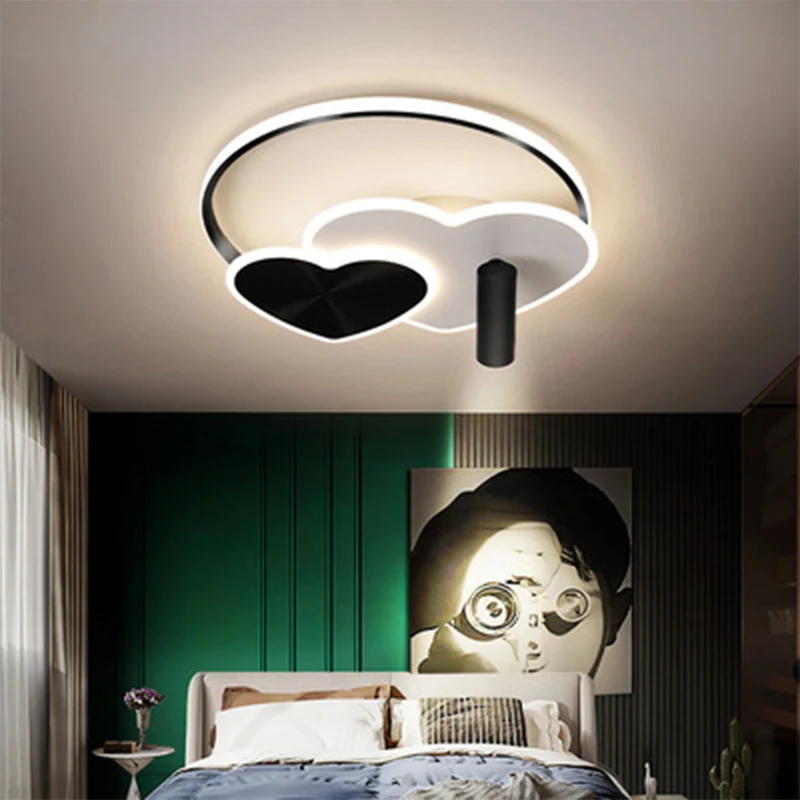 Modern heart-shaped LED spotlight ceiling light bedroom study led ligh ...