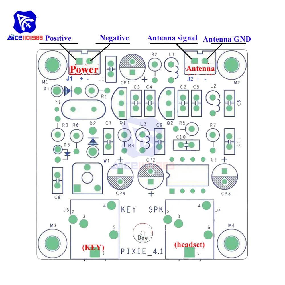 S-PIXIE CW QRP krátkovlný vysílač 40m stavebnice | Aukro