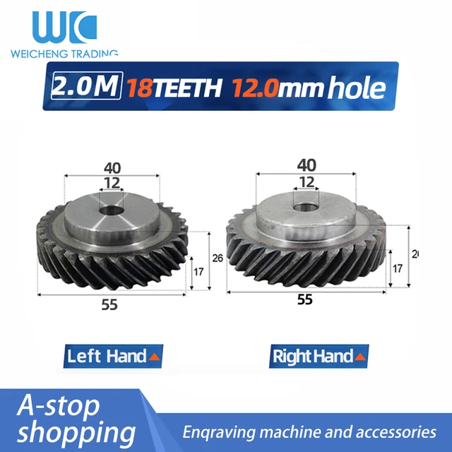 Right And Left Hand Spiral Gears