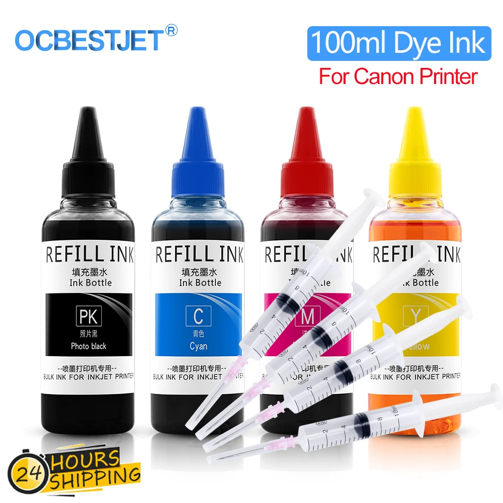 100ML-Refill-Dye-Ink-Kit-For-Canon-PG-540-CL-541-PIXMA-MG3250-MG3255 ...