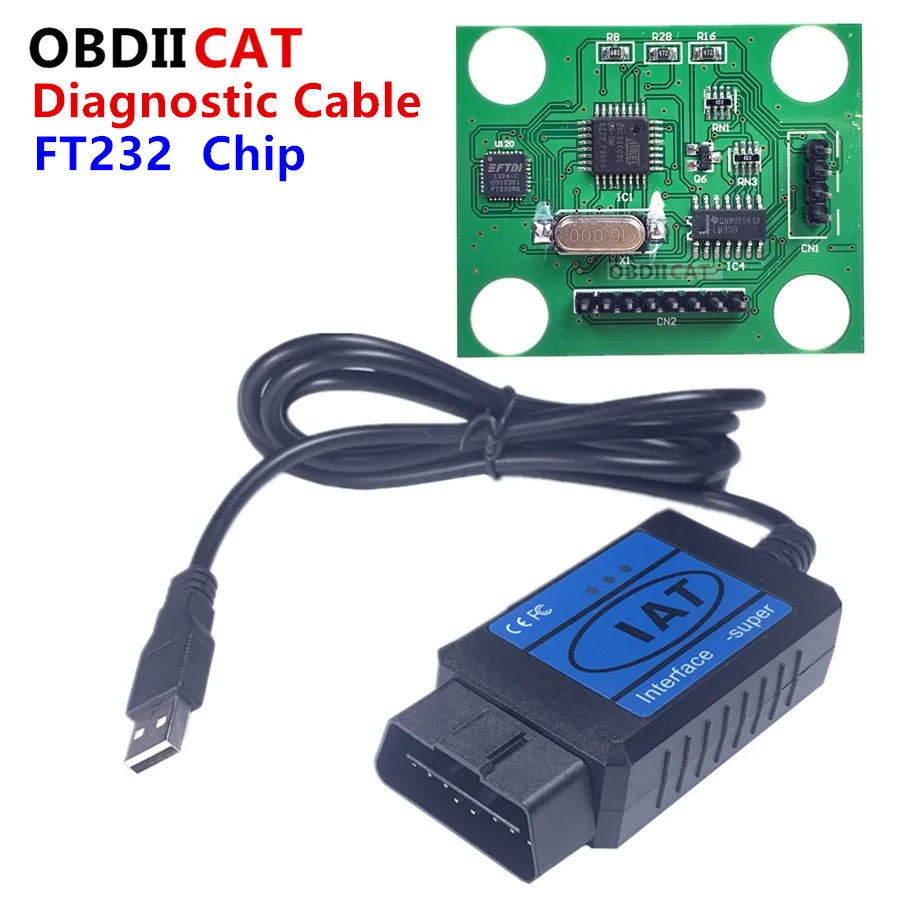 OBDIICAT 전문 자동차 스캐너 도구 OBD OBD2 Fi at F Super 인터페이스 USB 스캔, Fi at/Al fa ...