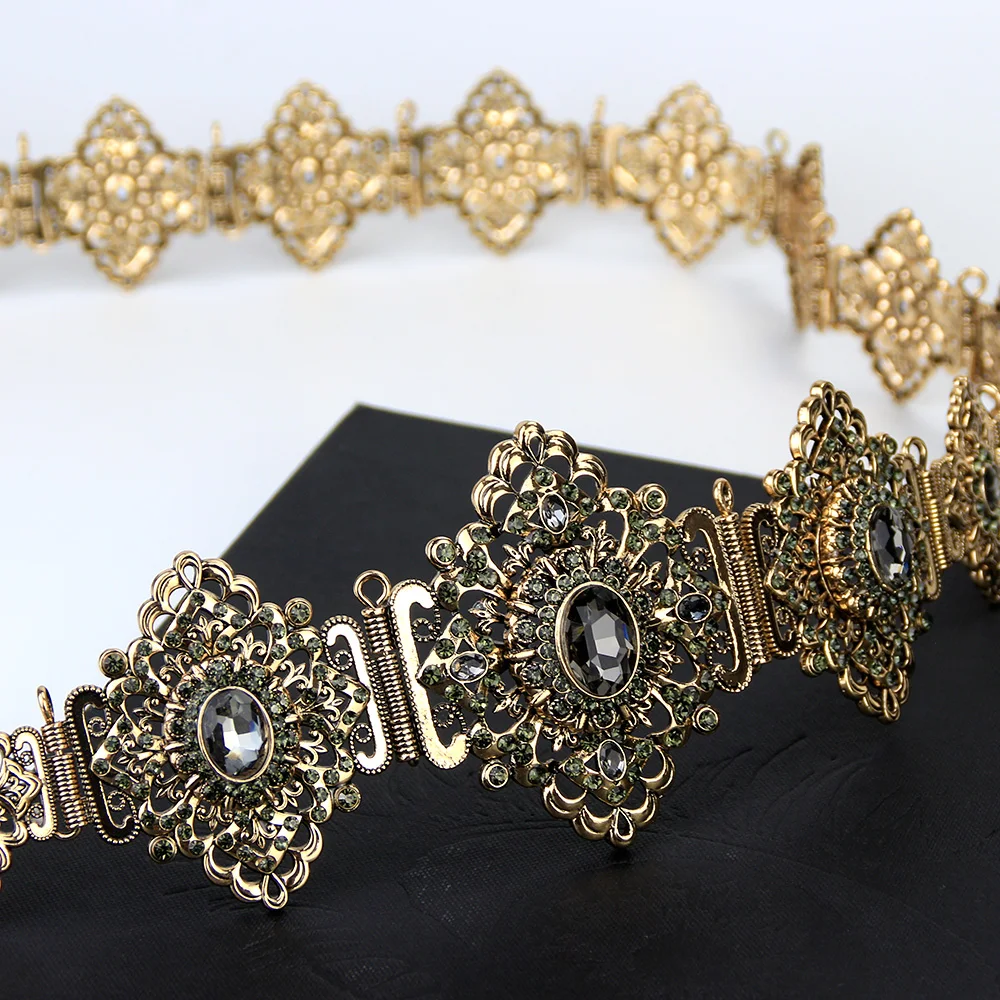Sunspicems-Retro-Gold-Color-Crystal-Morocco-Belt-For-Women-Rhinestone ...