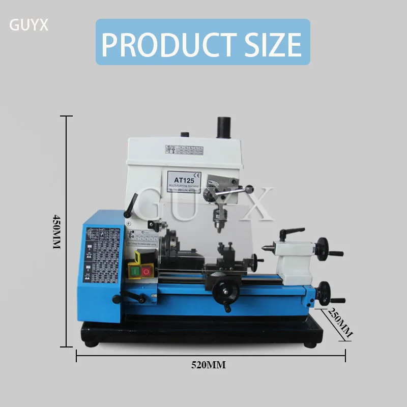 DIY Small Processing Metal Small Lathe Mini Household Car Drilling and ...
