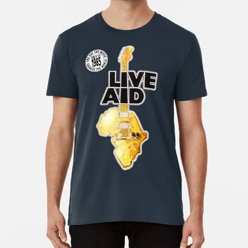 Live Aid 1985 Symbol T shirt live aid 1985 live aid band aid 1985 logo ...