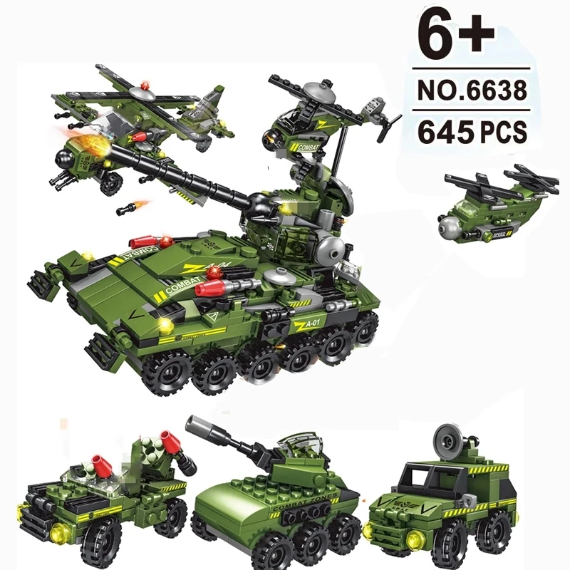 Sembo Block Military Technic Iron Empire Tank Building Blocks Set ...