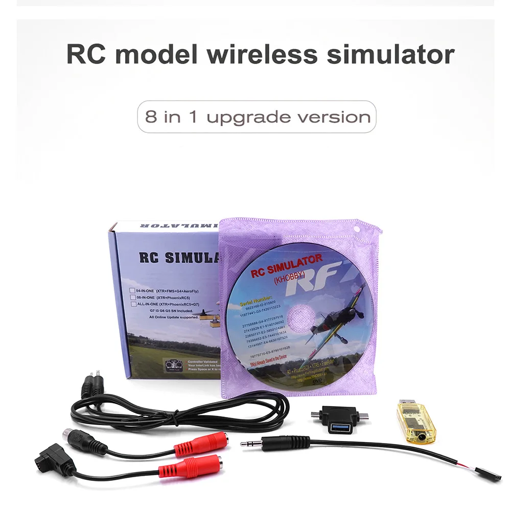 RC Simulator Flight Wireless USB RealFlight Freerider 8 in 1 for Flysky ...
