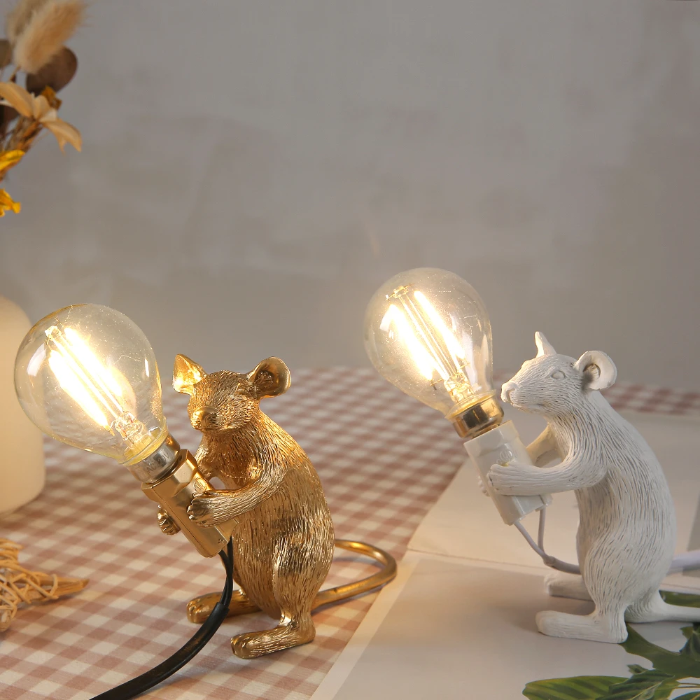 Modern Resin Rat Night Lights Nordic LED Table Lamps - shop-syzo