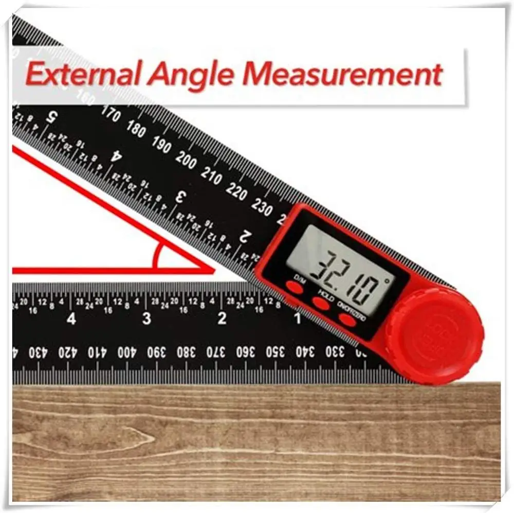 Electronic Digital Display Protractor Angle Finder Ruler ...