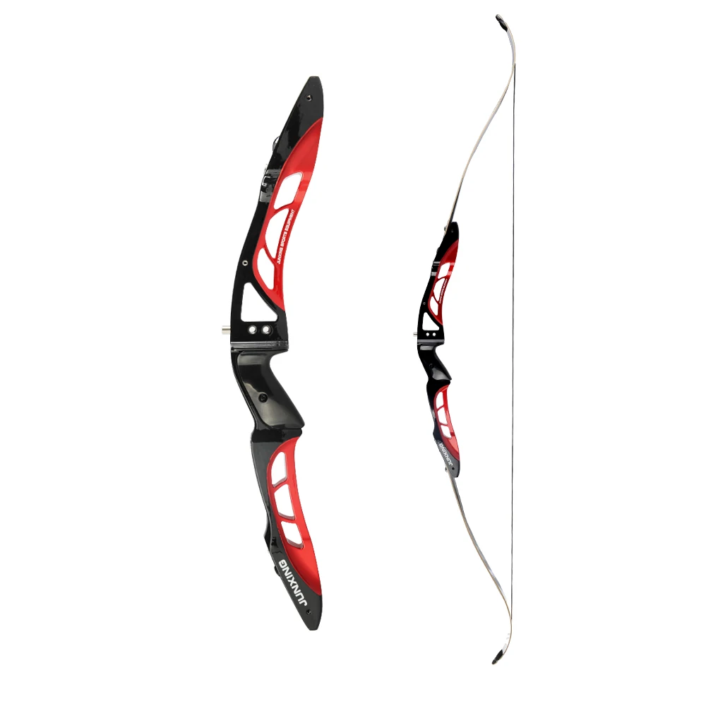 68 Inches 18-40 Lbs Recurve Bow F165 Aluminum Alloy Red Black Handle ...