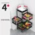 Installation-free Kitchen Rotating Rack Floor Multi-layer Multi ...