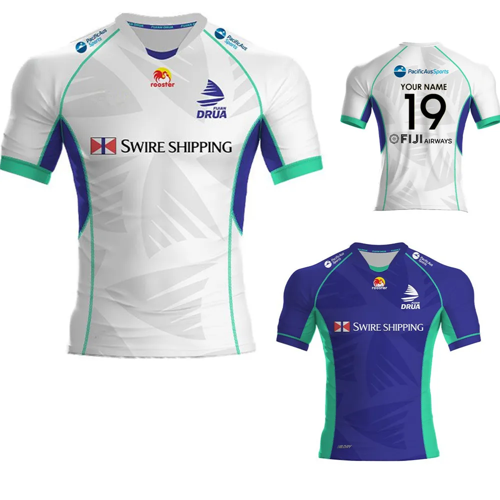 Fiji Drua Home Away Rugby Jersey Flying Fijians New 2022 Fiji 7s Rugby ...