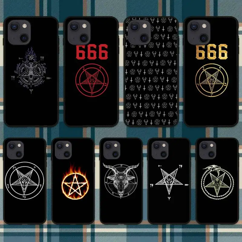 Pentagram-666-Demonic-Satanic-Phone-Case-For-iPhone-11-12-Mini-13-14-15 ...