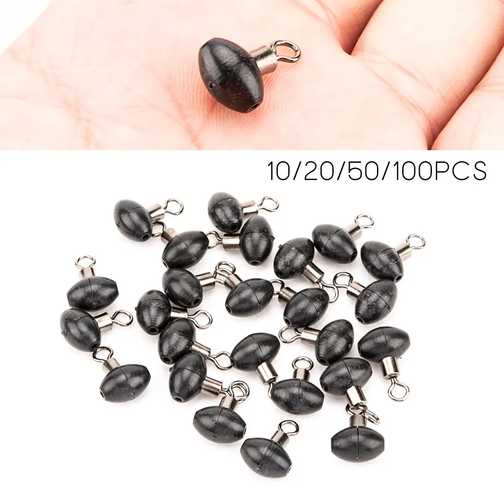 10/20/50Pcs Plastic&Copper Fishing Tackle Zip Rig Slider Pulley Beads ...