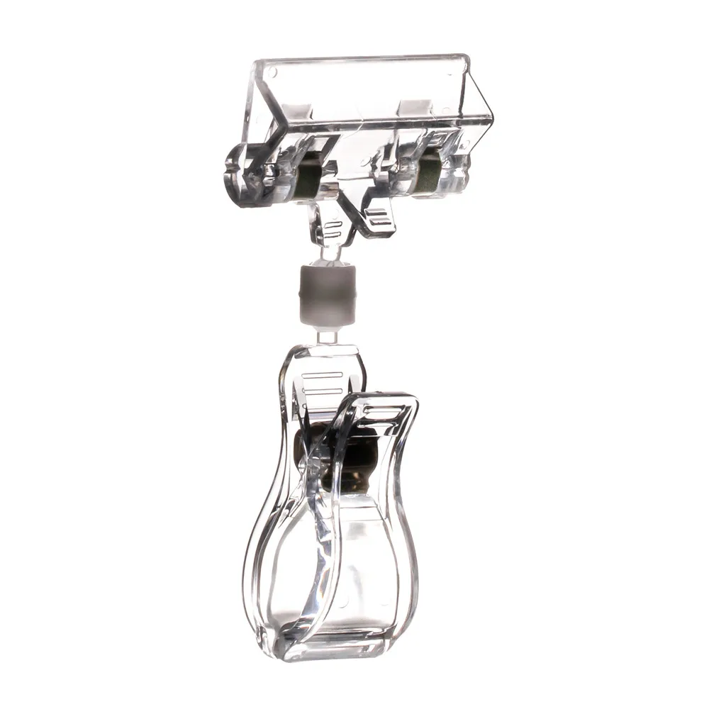 Clear-Plastic-POP-Sign-Clips-Holders-Price-Label-Tag-Promotion-Paper ...
