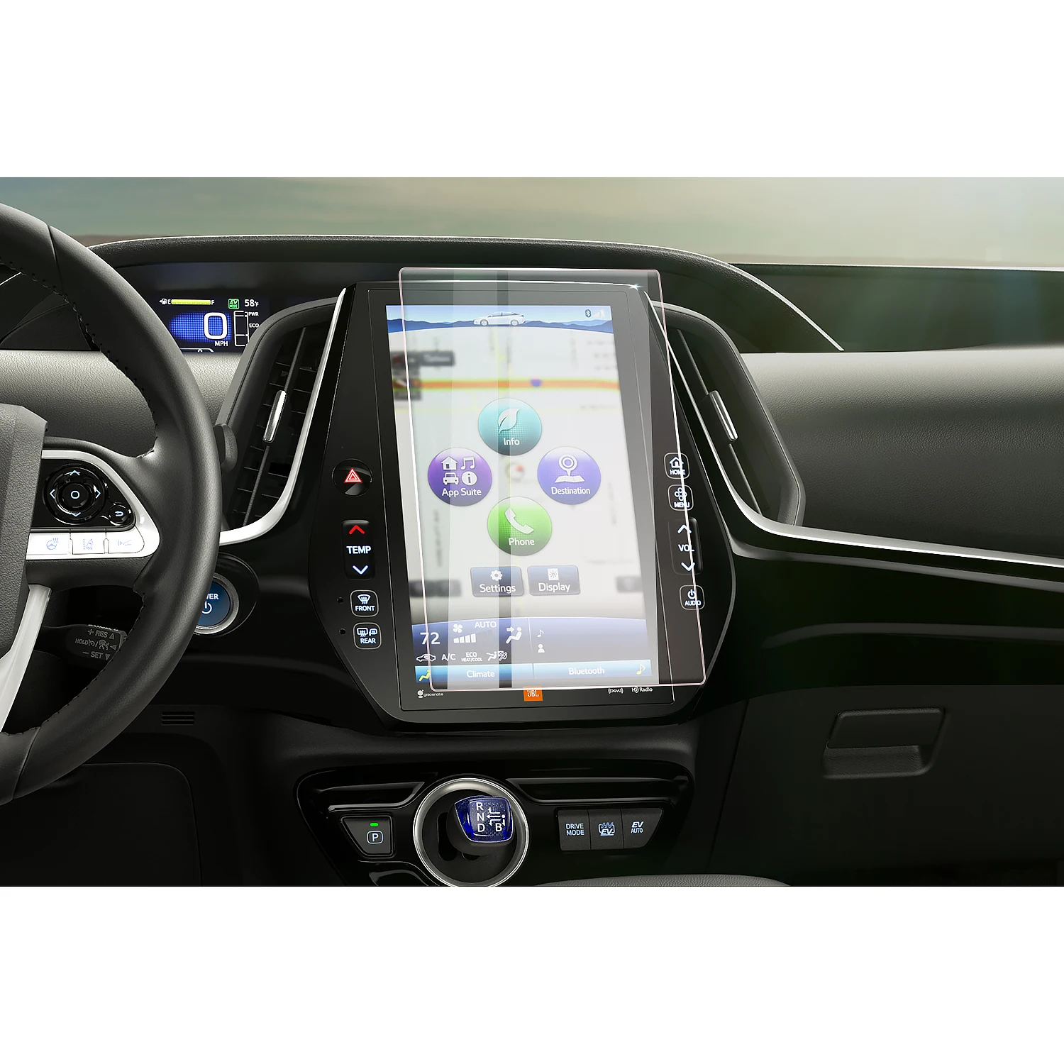 Ruiya For Prius Xw50 50 Series 11.6 Inch Car Navigation Touch Screen ...