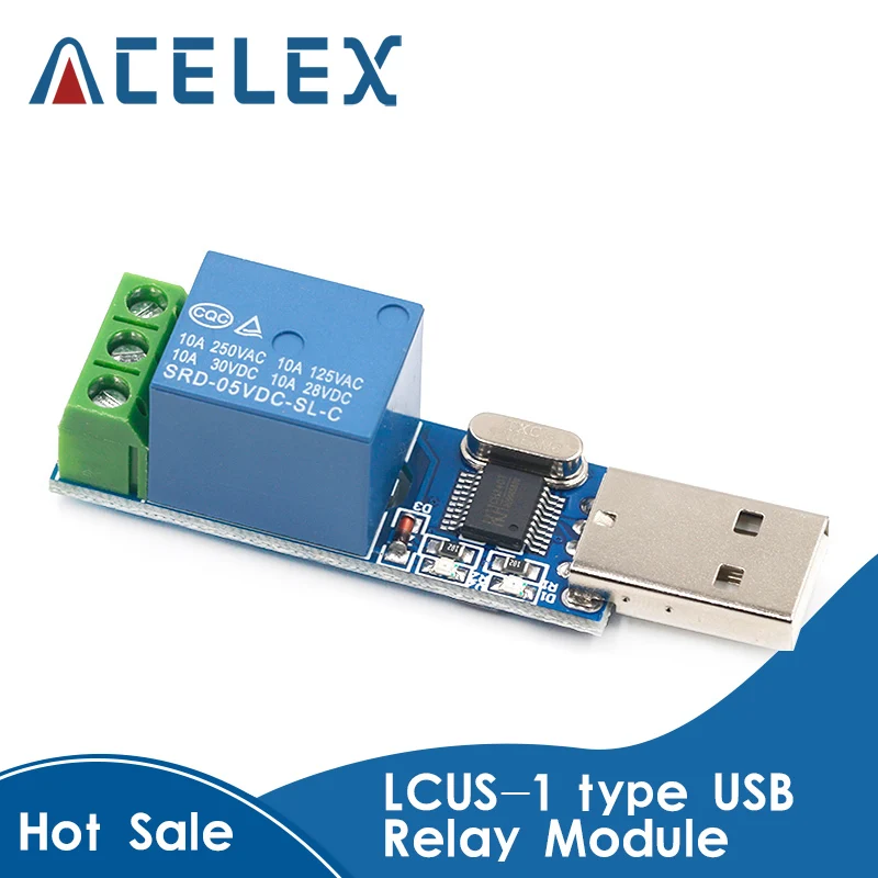 LCUS 1 type USB Relay Module Electronic Converter PCB USB Intelligent ...