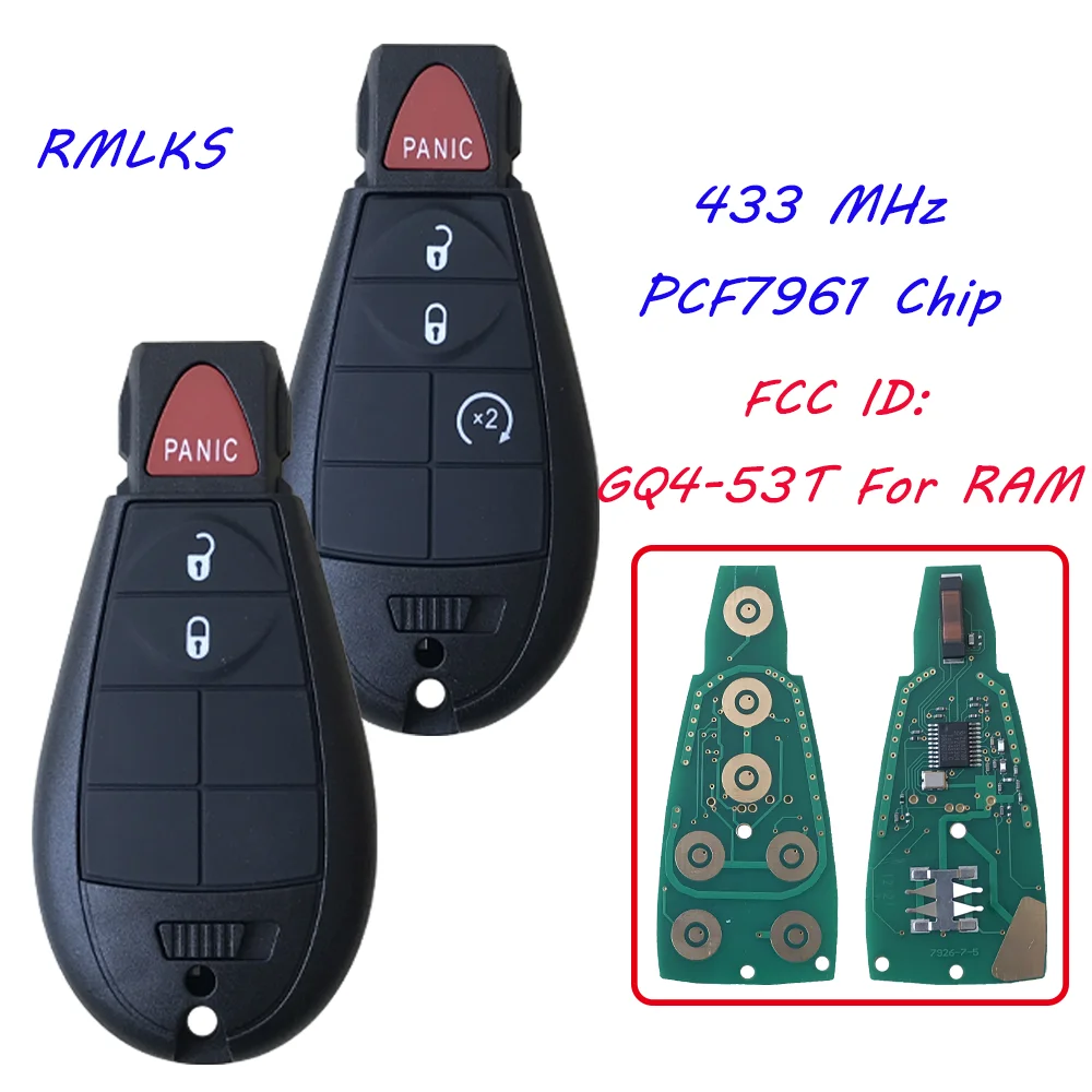 Key Fob Replacement Fits for Dodge Ram 1500 2013 2014 2015 2016 2017 2018