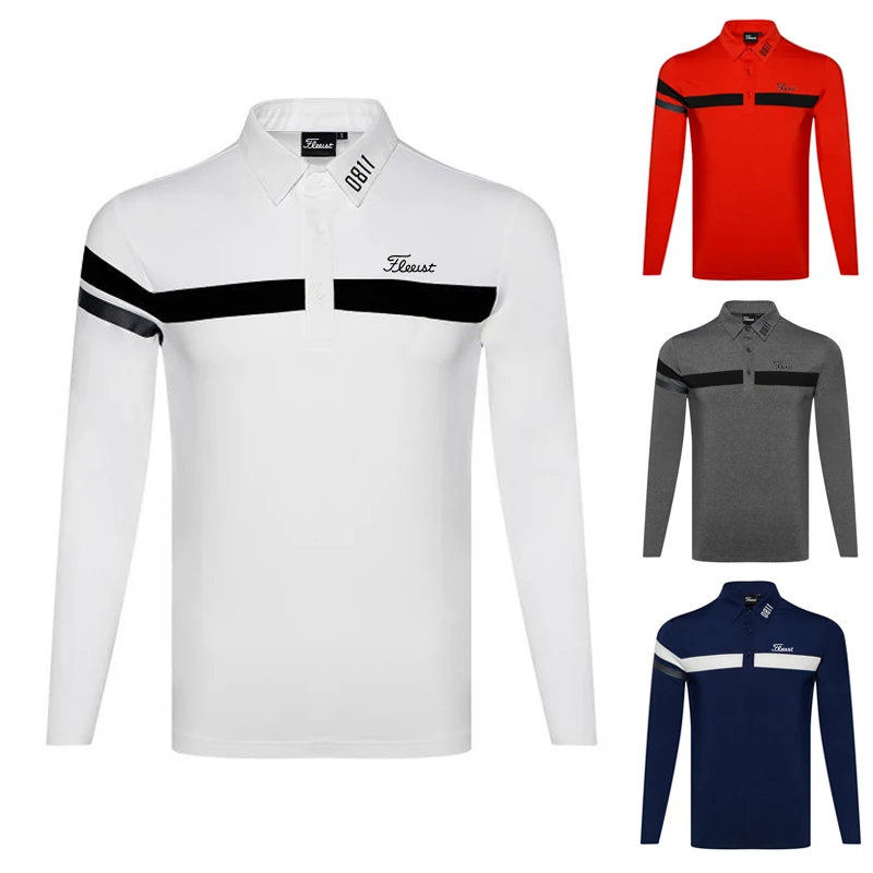 Ropa de Golf transpirable para hombre, Polos de poliéster para ...