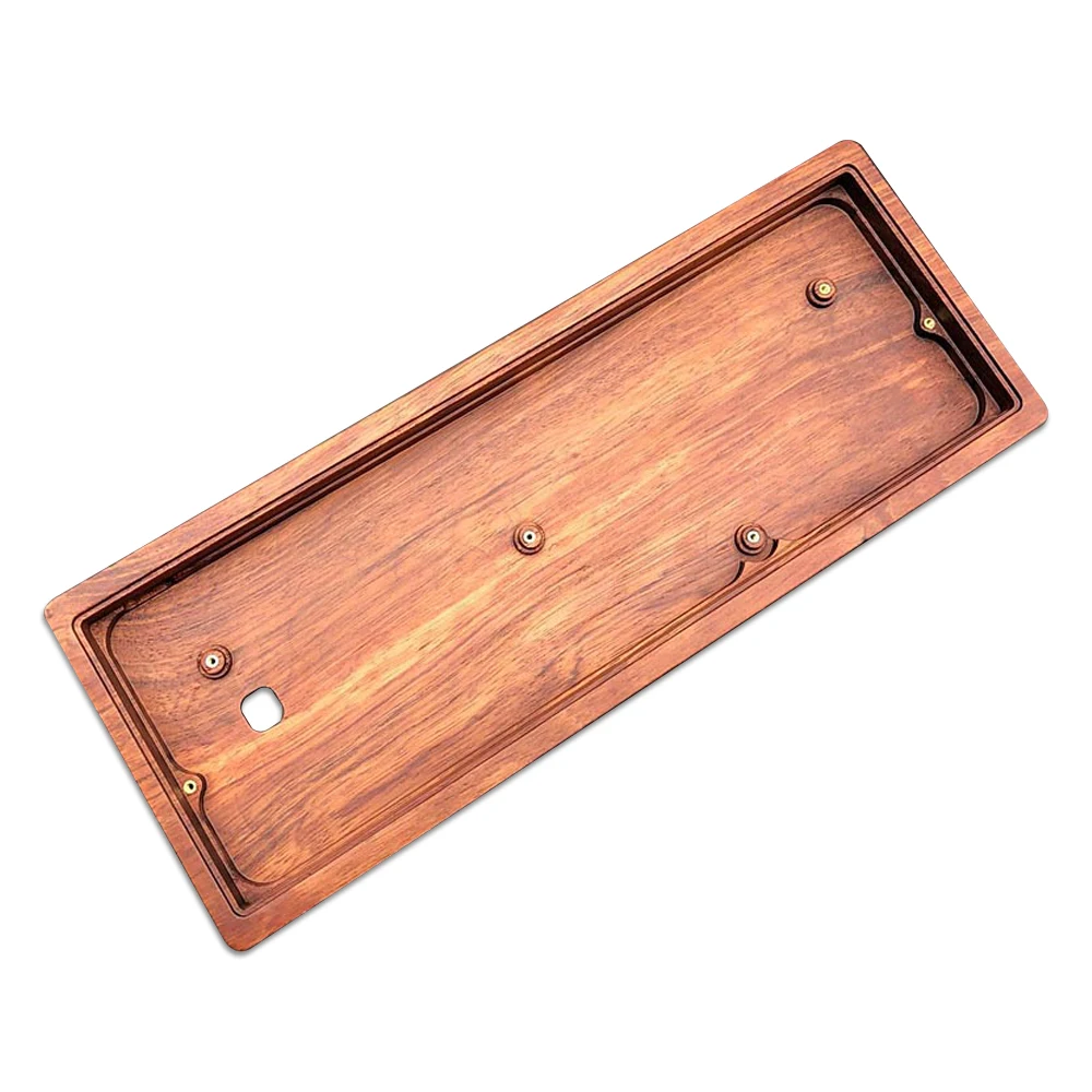 Walnut rosewood aluminum 60% keyboard wooden shell keyboard case ...