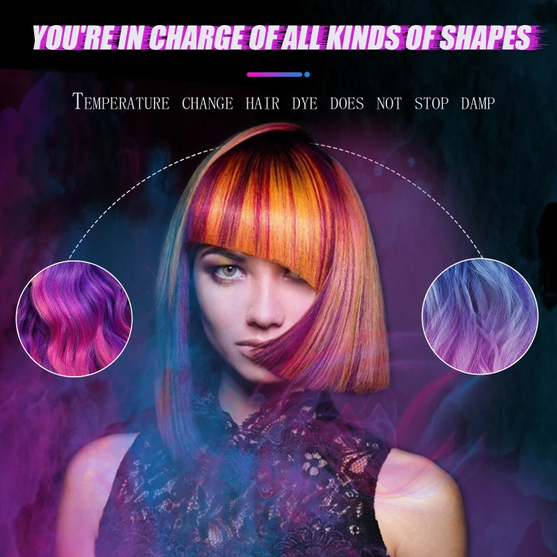 Thermochromic Color Changing Wonder Dye Mermaid Hair Gray Cream Thermo ...