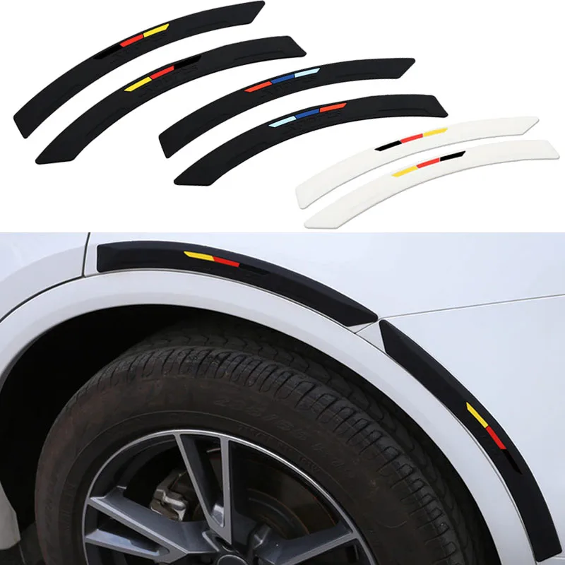 2PCS-Universal-Car-Wheel-Eyebrow-Protective-Sticker-Silica-Wheel-arch ...